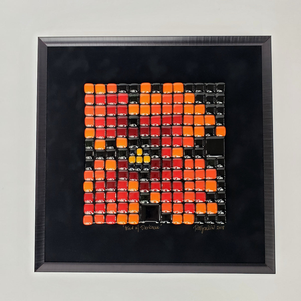 Pixelated Poppy series – Metalissima Contemporary Glass